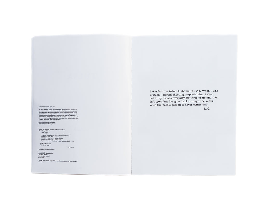 Larry Clark, book "Tulsa" – Philbrook Museum Shop